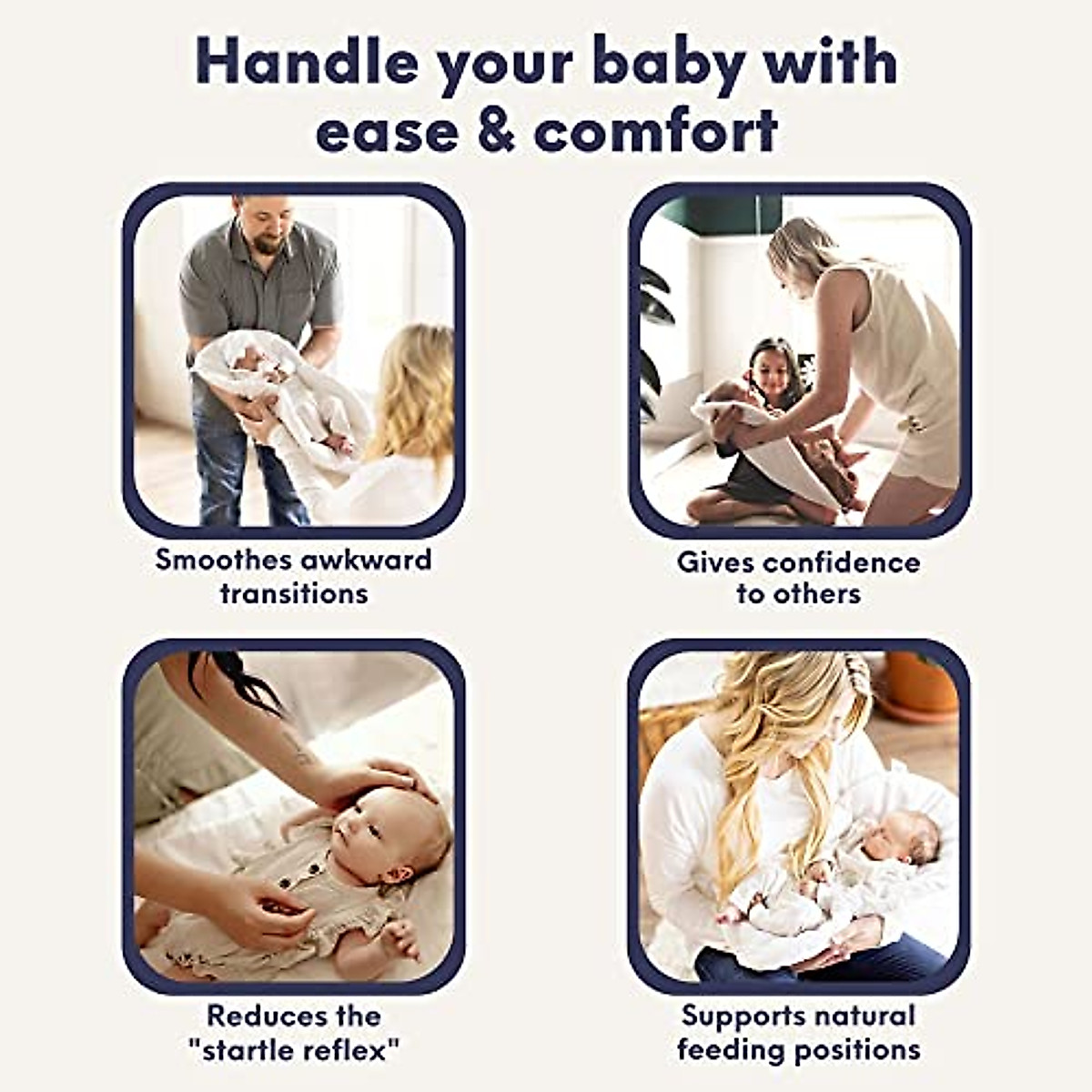 Topponcino Baby Support Pillow (Natural) | The Topponcino Company | Authentic Montessori Newborn Lounger, Infant Holding Pillow & Tummy Time Mat | Montessori Baby Essential | 100% Natural Cotton