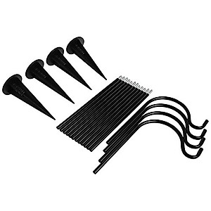 Shepherd's Hooks Garden Stakes, Set of 4 - BEST Lawn Stakes for Décor - Hang Mason Jars and Solar Lights - Outdoor Decoration - Perfect for Backyards, Weddings, and more!