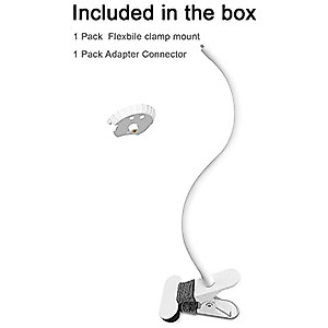 AOZTSUN Baby Monitor Mount Compatible with Babysense HD S2/ V43 Baby Monitor and Other Baby Monitor with 1/4 Threaded Hole 15.7 inches Flexible Clip Clamp Mount Long Gooseneck Arm