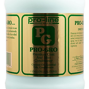Chris Christensen ProLine Pro-Gro Premium Conditioner, Groom Like a Professional, Deeply Moisturizes, Gallon
