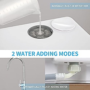 Bonnlo Portable Countertop Dishwasher, Mini Dishwasher with 5 Washing Programs, Built-in Water Tank, 360° Spray Arm, Air-Dry Function & Fruit Cleaning for Apartments, Dorms and RVs