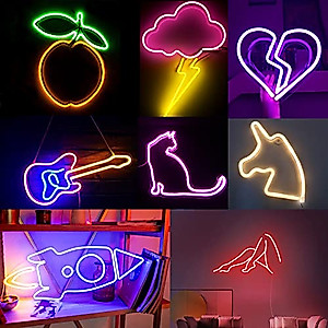 hyrion Dynamic Neon Rope Lights 16.4ft Outdoor Waterproof Cuttable RGBIC Rope Lights with Music Sync, DIY Design, Works with Bluetooth APP, Led Strip Lights for Wall Decor Bedroom Living Game Room