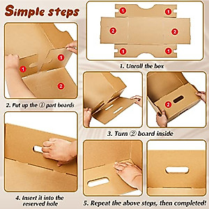 10 Pcs Disposable Litter Box for Cats Kitty Box Small Disposable Paper Cat Litter Trays Cardboard Litter Tray for Cats Small Pets Liner Animals Home Indoor Outdoor, 15.7 x 11.8 x 5.9 Inch