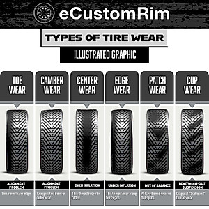 eCustomrim Trailer Tire On Rim 4.80-12 480-12 4.80 X 12 12 in. Load Range B 5 Lug Wheel White Spoke - 2 Year Warranty w/Free Roadside