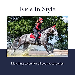 LeMieux Dressage Cotton Square Saddle Pad - English Saddle Pads for Horses - Equestrian Riding Equipment and Accessories (White - Small/Medium)