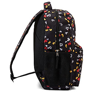 Mickey Mouse Allover Bookbag Backpack - Mickey Mouse Allover School Bag - Backpack for Boys, Girls, Kids, Adults (Black)