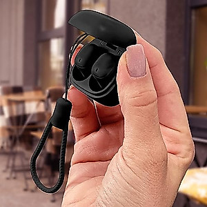 Coby Mini True Wireless Earbuds | Compact Lightweight in-Ear Headphones w/Case | World's Smallest Wireless Ear Buds w/Built-in Mic | Wireless Headphones, Bluetooth Headphones w/ 12-HR Play (Black)