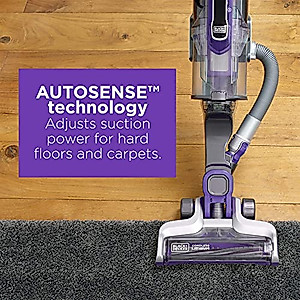 BLACK+DECKER HCUA525JP Cordless 2-in-1 Stick Vacuum, Powerseries Pro 20V Pet Vacuum, Purple