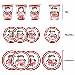 You Serious Clark Party Supplies Set Plates Cups, Funny Christmas Plates Cups, Funny Christmas Party Decorations, Christmas Vacation Party Decorations, National Christmas Holiday Party Decorations