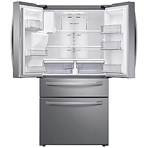 SAMSUNG RF24R7201SR 23 cu. ft. Counter Depth 4-Door French Door Refrigerator with FlexZone(TM) Drawer in Stainless Steel
