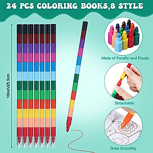 Funrous 24 Set Halloween Coloring Books Party Favors with Crayons Mini Halloween Coloring Book Bulk Activity Book Pages for Trick or Treat Goodie Bags Stuffers Birthday Party Gifts Prizes Supplies