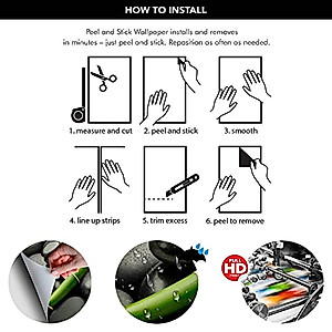 3D Wall Murals Removable Wallpaper Peel and Stick Modern Wall Stickers Feng Shui Luxury Wall Paper for Living Room Bedroom Wall Decor