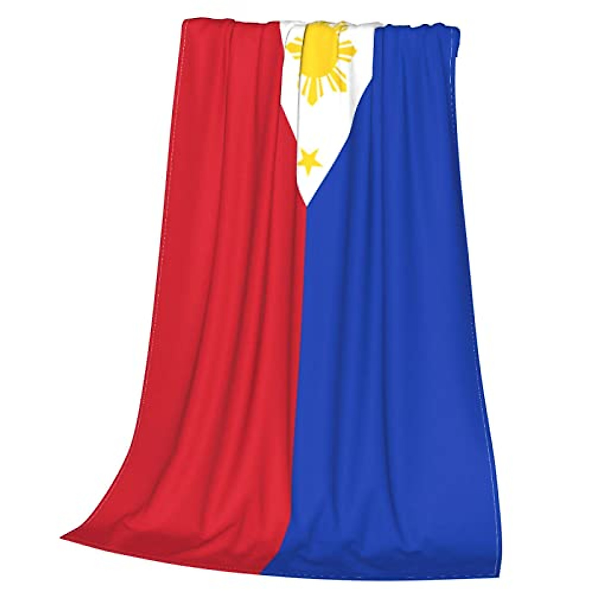Cute Philippines Flag Blanket Soft Flannel Throw Blanket Lightweight Cozy Warm Filipino Blanket for Couch Bed Living Room Sofa 50"X40"