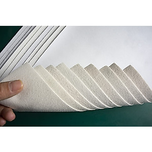 White Faux Leather Sheets for Crafts, 9PCS/Set 8.3" x 12"(21cm x 30cm) A4 Synthetic Leather Fabric Sheets for Leather Earrings Bows Making PU Glitter Fabric Leather for DIY Projects(All White)