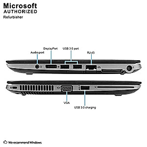 HP EliteBook 820 G1 12.5in Laptop, Intel Core i5-4300U 1.9GHz, 8GB Ram, 500GB Hard Drive, Windows 10 Pro 64bit (Renewed)