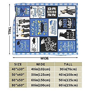 LARIAU Graduation Gifts 2023, Graduation Blanket, Graduation Class of 2023 Graduation Decorations Throw Blanket for Daughter Niece Granddaughter Sister 60" x 50"inch