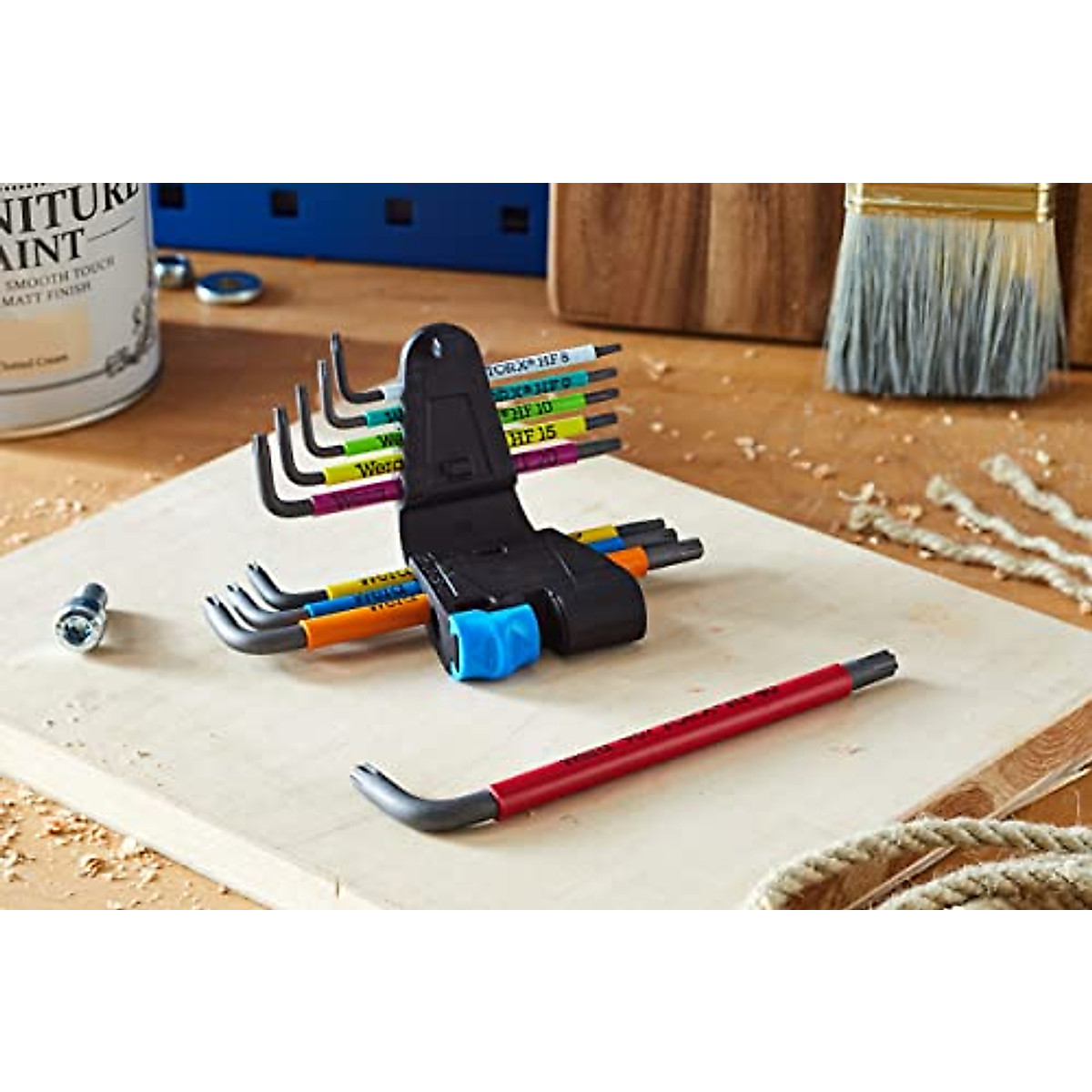 Wera 05024179001 Torx L-Key Set 967 Sl/9 with Holding Function,MULTI