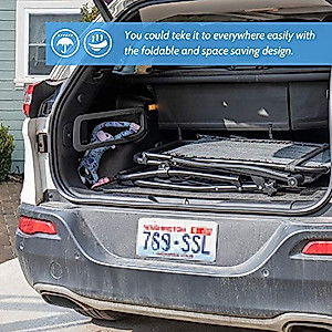 Flamaker Patio Zero Gravity Chair Outdoor Folding Lounge Chair Recliners Adjustable Lawn Lounge Chair with Pillow for Poolside, Yard and Camping (Grey)