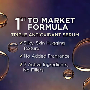 IT Cosmetics Confidence in Your Beauty Sleep Triple Antioxidant Brightening Serum – 24HR Hydration – Anti-Aging – 12% Vitamin C Serum - Fragrance Free – All Skin Types, 1.0 Fl. Oz