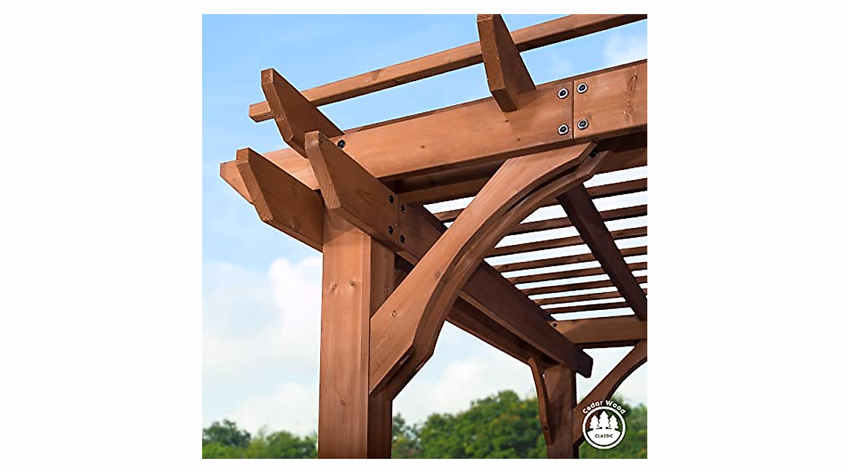 All Cedar Wood Pergola - Durable Outdoor Structure