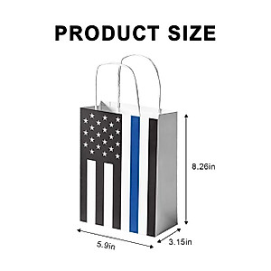 DodelyGz 12 Packs Police Officer Party Gift Bags,Police Graduation Party Retirement Party Birthday Party Favor Supplies,Police Appreciation Party