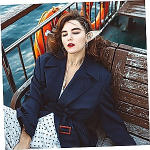 DECHOUS Elf Ear Headphones on-Ear Headphones Sports Ear Buds Sport Accessories elf Ears Headphones Elves Ear Earbuds Cosplay Headset Wired in-Ear Earphone Music Headset Earphone with Mic