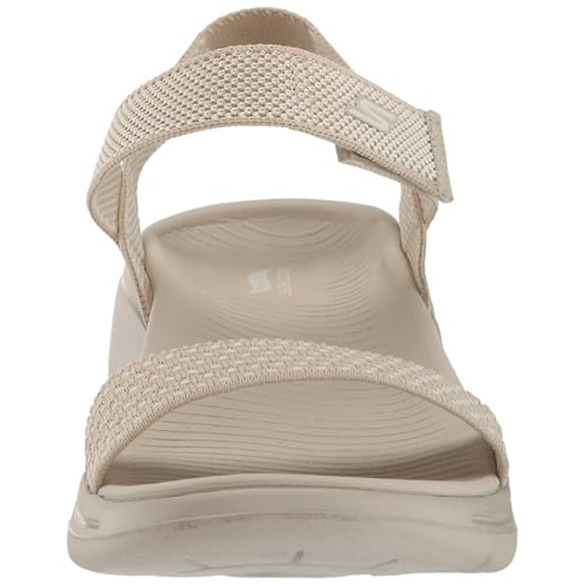 Skechers Women's Ankle Strap Sandal, Natural, 9