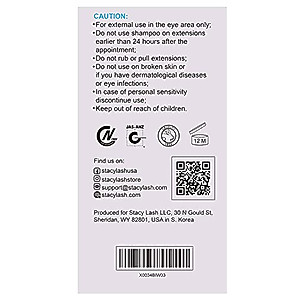 STACY LASH Eyelash Extension Shampoo 1US Gal & 100 Pairs Set Under Eye Gel Pads/Eyelid Foaming Cleanser/Safe Makeup & Mascara Remover/Lint Free Patches/Professional Supplies and Beauty Tools