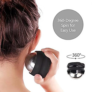 PHCOMRICH Stainless Steel Massage Ball Hand Held Ball Roller Massager Cold and Hot Compress Low Temperature Ice Compress Ball