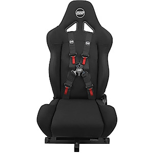 OpenWheeler Racing and Flight Simulation Cockpit Four Point Harness. Virtual Reality add-on. Black