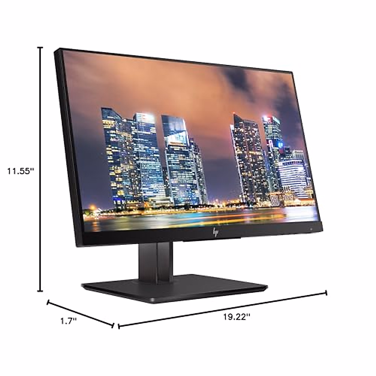 HP Z22n G2 22 Inch IPS LED FHD Backlit Monitor 2-Pack Bundle with Fully Adjustable Desk Mount Monitor Stand