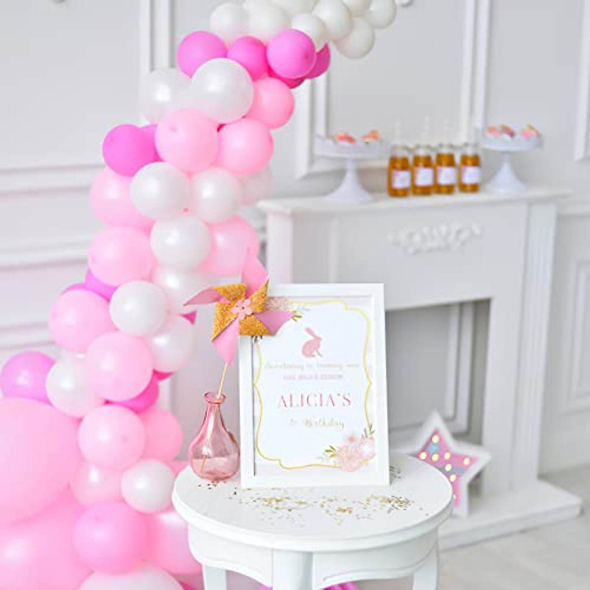 Styirl White Party Latex Balloons - 154 Pcs 5/10/12/18 inch Birthday Party Balloons for Halloween/Christmas/Graduation Decorations, Yellow Globos Ballons Decorations for Mickey Theme Party