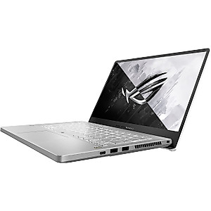 Asus 2022 ROG Zephyrus 14'' Flagship Gaming Laptop, AMD Ryzen 7 5800HS(8 Cores), GeForce RTX 3060 6GB GDDR6, 144Hz 100 Percent sRGB Pantone, Backlit Keyboard, White (40GB RAM 2TB PCIe SSD)