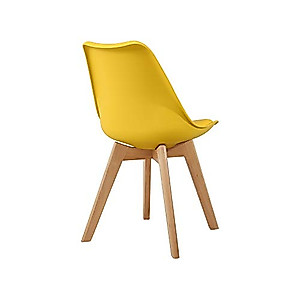 NOBPEINT Mid Century Modern Kitchen and Dining Room Chair, Set of 2 (Vitality Yellow)
