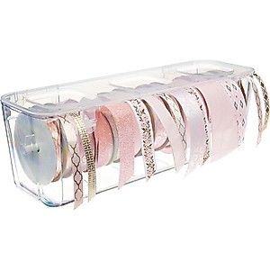 Deflecto Ribbon Dispenser, Clear