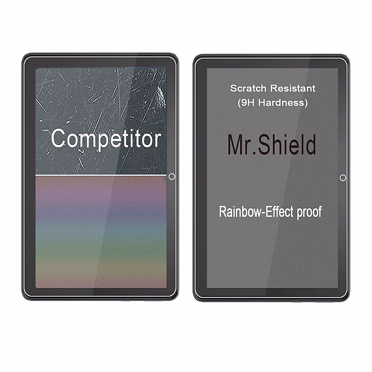 Mr.Shield [2-PACK] Designed For All-New Fire HD 10 / Fire HD 10 Plus Tablet 10.1 inch (11th Generation, 2021-2023 Release) [Tempered Glass] [Japan Glass with 9H Hardness] Screen Protector