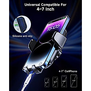 SMORFIT Cup-Holder-Phone-Mount-for-Car/Truck, Quick Extension Long Arm Fast Swivel Adjustable Height 360 Rotatable, Solid Cup Low Profile Universal Mobile Mount