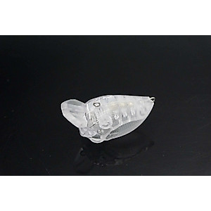 New 10PCS Unpainted Fishing Blanks Crankbait 4.5cm 7.25g topwater Artificial Bait Fishing Lures Blank Minnowbait Hard unpainted Artificial Bait Bodies DIY Fishing Tackle Spoons with Free Eye