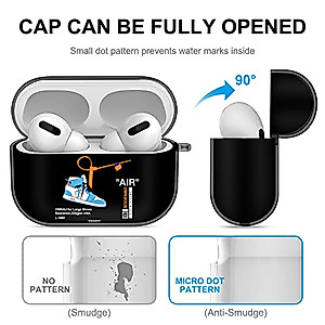 Gedicht for Airpods Pro 2nd Generation Case 2022 Air Sports Shoes, Protective TPU Soft Cases Cover Rugged for Apple Airpod Pro 2 with Keychain for Women Men，Black Blue