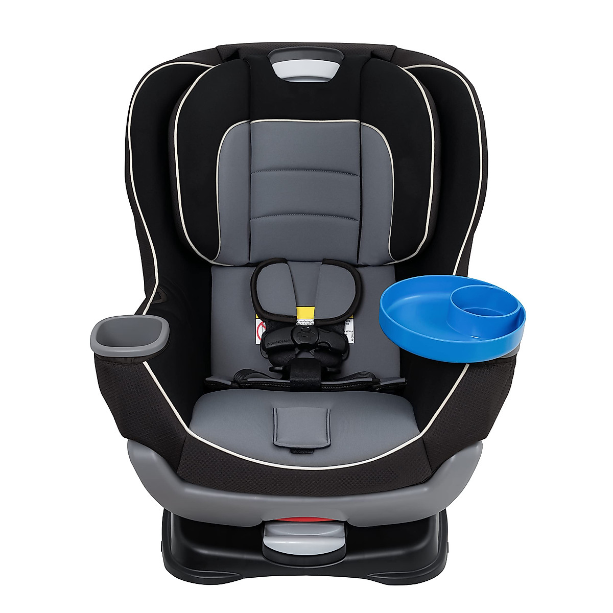 My Travel Tray Round, USA Made. Easily Convert Your existing Cup Holder to a Tray and Cup Holder for use in a Car Seat, Booster, Stroller, Golf Cart and Anywhere You Have a Cup Holder! Blue