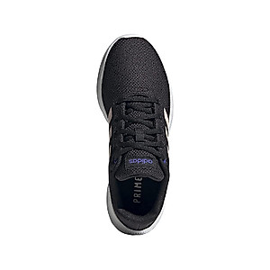 adidas Women's Lite Racer CLN 2.0 Running Shoe, Black/Vapour Pink/Sonic Ink, 8.5