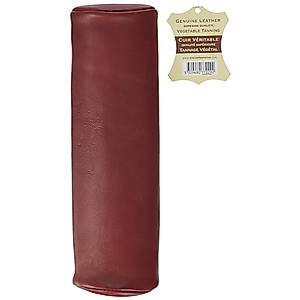 Clairefontaine 21 x 6 cm Age Bag Round Leather Pencil Case, Red