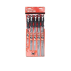 Nicholson Crescent 5 Pc General Purpose File Set with Ergonomic Handles - 22040HNNN