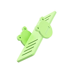 balacoo Wooden Toys Wooden Toys 3 Pcs Hamster Toys Wooden Seesaw Cartoon Frog Platform Climbing Toys Sport Exercise Toys for Hamster Mic Hedgehog Lizard Small Animals Green Chew Toys Chew Toys