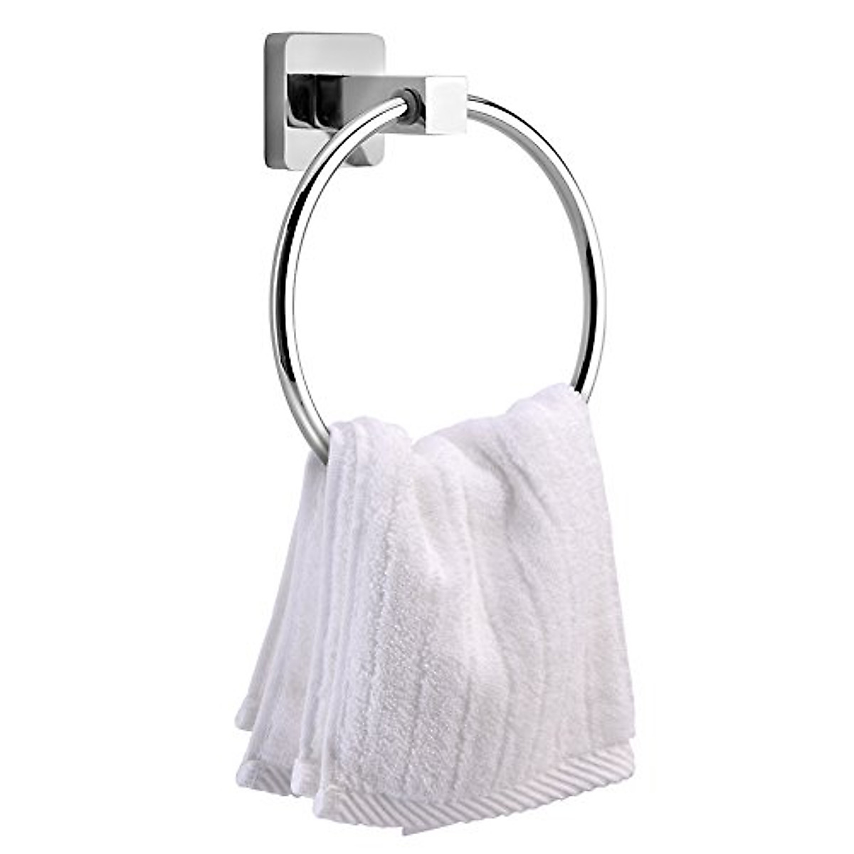 Asixx Towel Ring, Stainless Steel Towel Ring Bathroom Towel Ring Towel Holder Bathroom Accessories Wall Mounted