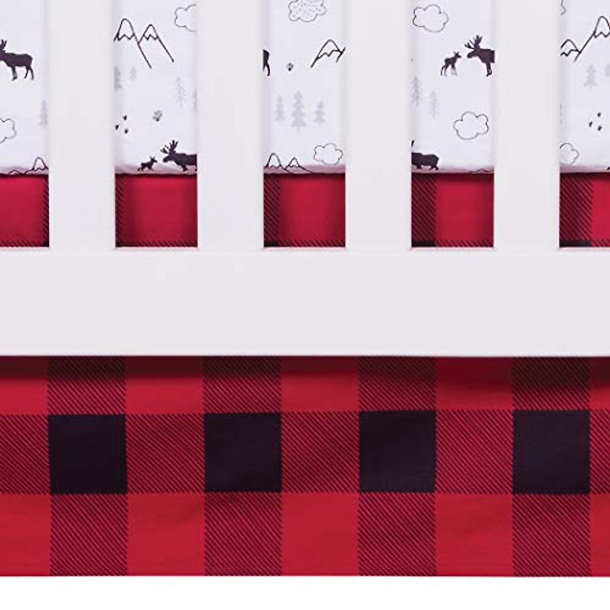 Trend Lab Lumberjack Moose 6Piece Crib Bedding Set