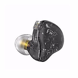 FiiO FH1s Earphone Headphone IEMs HiFi 1BA+1DD Hybrid Deep Bass with 0.78 2pins High Purity monocrystalline Cables(Without Mic,Black)
