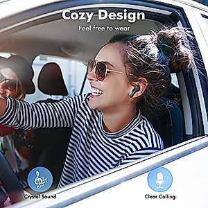 Wireless Earbuds Bluetooth 5.3 Earbuds 50Hrs Playtime, HiFi Stereo in-Ear Earphones with Touch Control and LED Digital Display & CVC 8.0 Noise Cancelling, IPX6 Waterproof Ear Buds for iPhone Android