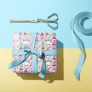 LDGOOAEL Flat Easter Wrapping Paper Sheets-12 Sheets with 4 Easter Paterns, Gift Wrapping Paper for Easter, Birthday, Wedding, Baby Shower Occasions- Pre cut & Folded(19.6" x 27.5“ Per Sheet)…