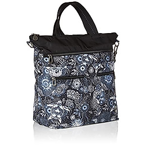 Sakroots Womens Eco-twill Berkeley Convertible Tote in REPREVE Eco Twill, Midnight Seascape, One Size US